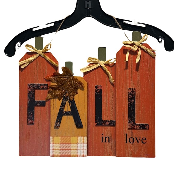 Accents | Fall In Love Hanging Decor Sign | Poshmark